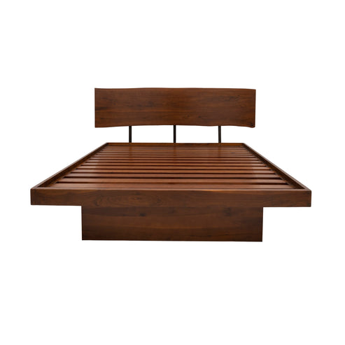 Live Edge Platform Elate Storage Bed with Headboard – FROM THE SOURCE