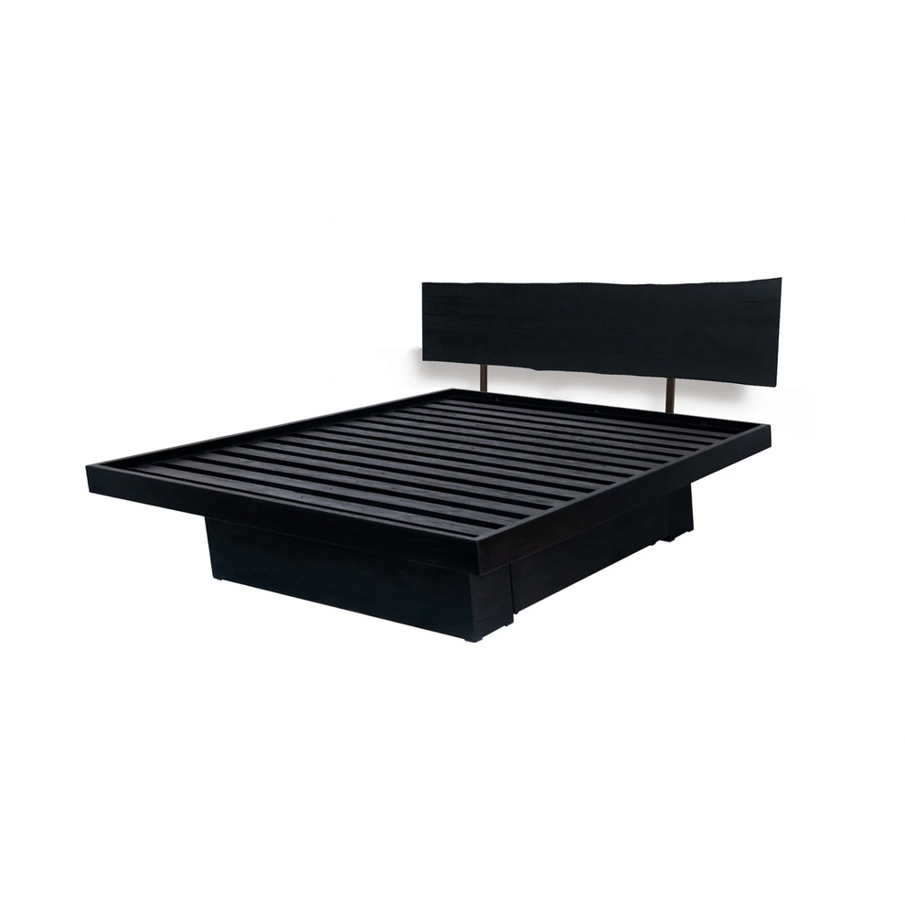 Live Edge Platform Elate Storage Bed with Headboard – FROM THE SOURCE